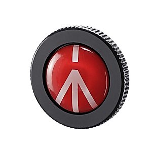 Manfrotto Compact Solid Aluminum Compact Quick Release Plate for Compact Action Tripod, Black (ROUND-PL)