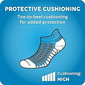 Balega Silver Compression Fit Performance No Show Athletic Running Socks for Men and Women (1 Pair), White/Grey, X-Large