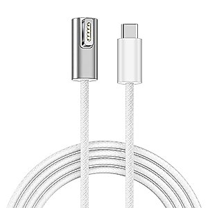 Etre Jeune USB C to Magnetic L-Tip Charging Cable, Type C to Mag-Safe 1 PD 100W Power Fast Charging Converter Connector Replacement for 2006-2012 Mac-Book Pro Air