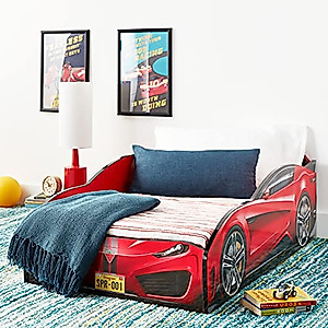 Cilek Spyder Race Car Toddler Bed Frame, Toddler, Red