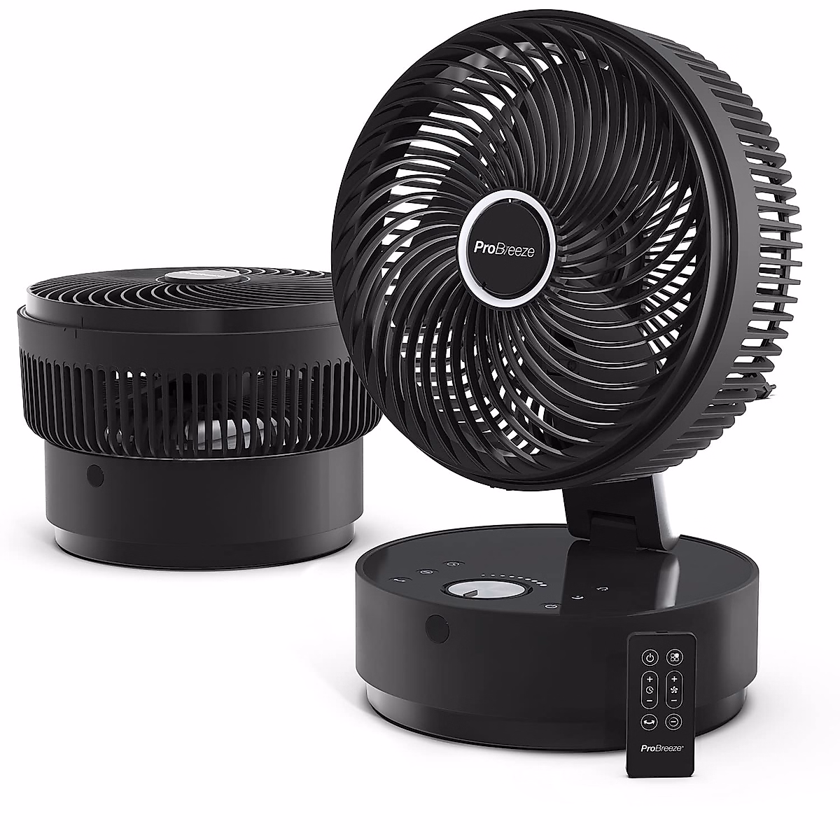 Pro Breeze Personal Table Fan with Remote Control, Fan 8” Desk Fan Powerful Turbo Fan, Whisper Quiet Fan Motor, 24 Speeds, 4 Modes & 12 Hour Timer, Table Fan for Bedroom, Tabletop Fan Air Circulator