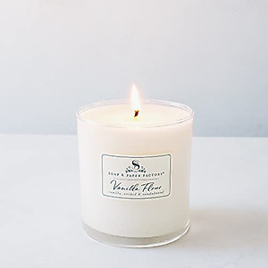 Soap & Paper Factory Vanilla Fleur 9.5 oz Large Soy Candle