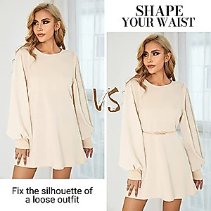 GRACE KARIN Women Wedding Belt Gold Waistband Size S Gold CL633