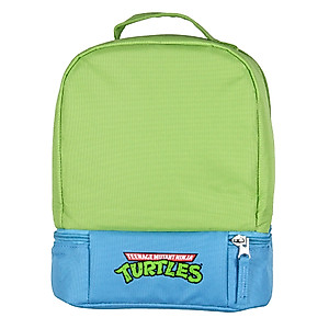 INTIMO Teenage Mutant Ninja Turtles TMNT All Turtles Dual Compartment Lunch Box - Leonardo