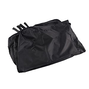 Patio Swing Cushion Cover Replacement,Garden Courtyard Outdoor Waterproof Polyester Taffeta 3‑Seats Swing Chair Hammock Seat Cushion (Black)