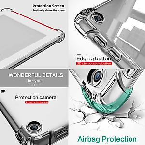 REASUN Case for Kindle Fire 7 2022 Release, Ultra Clear Soft Flexible Transparent TPU Shell Case Skin Bumper Back Cover for All-New Amazon Kindle Fire 7 Tablet 12th Generation 2022 Release, Clear