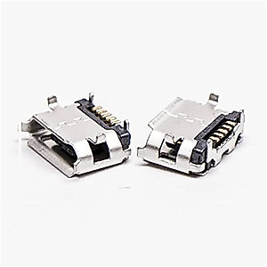 Elecbee Micro USB B Female Connector 5 Pin SMT Type B Straight for PCB Mount
