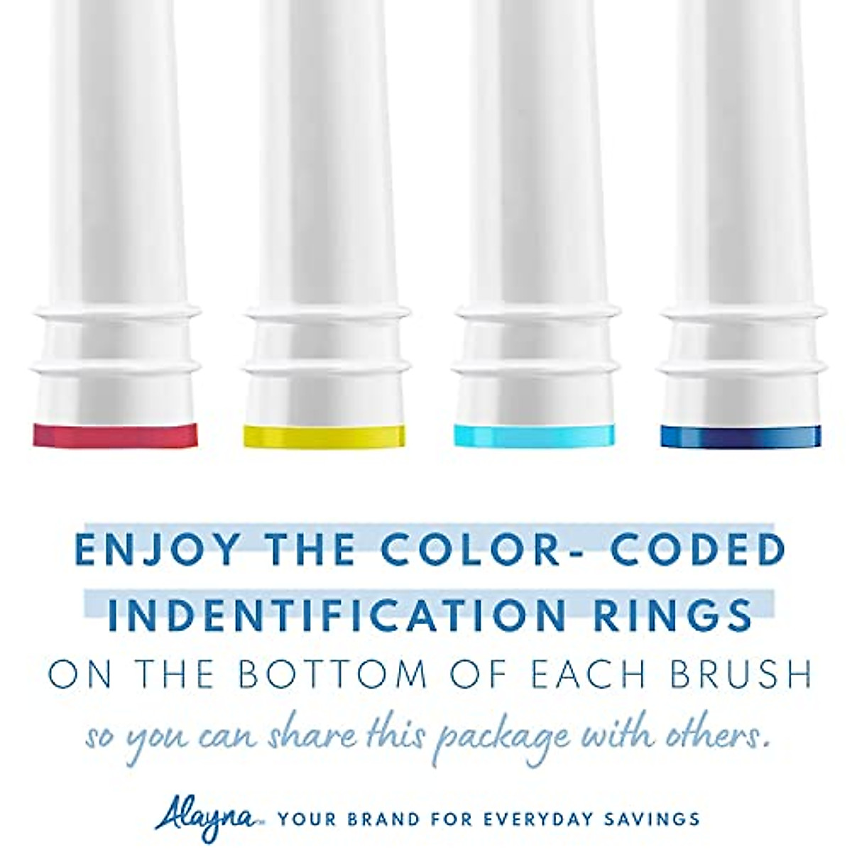 Replacement Brush Heads for Oral B- Pack of 4 Cross Generic Electric Toothbrush Heads for Oralb Braun- Crossact Toothbrushes Compatible with Most Oral-B Bases- Quality Action Bristles