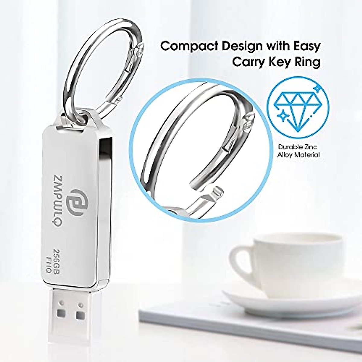 256GB Easy Auto Back up-Thumb-Drive for Computer Photo-Stick-Photos-Backup Photo-Storage-Device-for-Computer Laptop PC Memory USB Flash Photo Finder Sticks Pictures Mac Transfer Album Keeper Windows