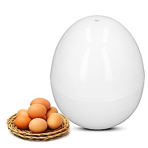Egg Cookers, Egg Cooker for Microwave, Hard Boiled Egg Cooker 4 Eggs Capacity Compact Design ABS Material Egg Shape Microwave Function Egg Boiler