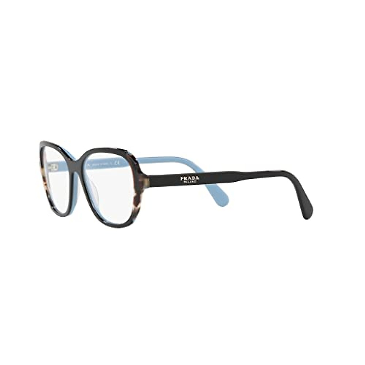 Eyeglasses Prada PR 3 VV KHR1O1 Top Black/Azure/Spotted Brown, 54/17/140