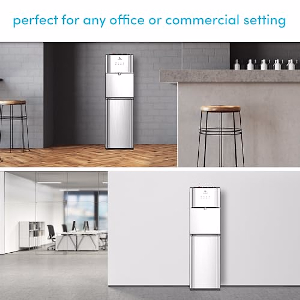Avalon A25 Self Cleaning Bottleless Water Cooler Dispenser, UL/NSF, Stainless Steel, Full Size
