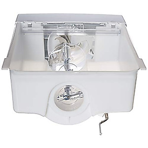 GE WR17X12091 Genuine OEM Ice Bucket Assembly (White) for GE Refrigerators