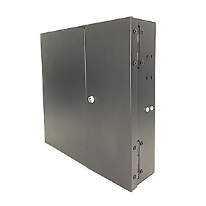 Metamas Lab - Unloaded 24 Port SC Simplex Fiber Optic Wall Mount Enclosure Box Made of Aluminum Alloy - Holds 4pcs LGX 6 Port Panels - Included Splice Trays/Fusion Protector Sleeve/Cable Tie/Bunny