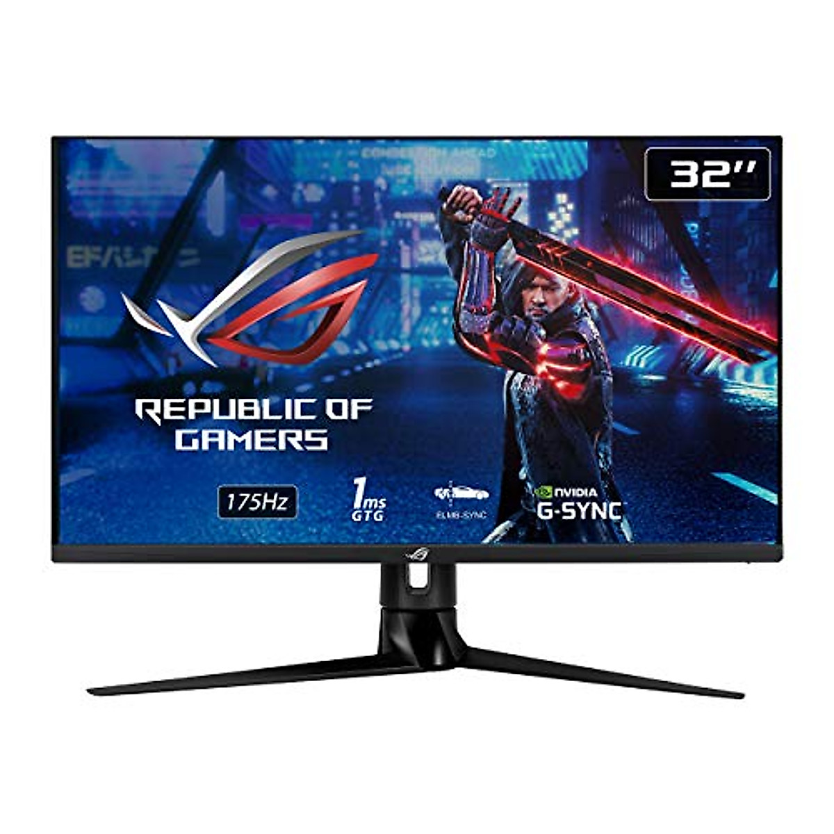 ASUS ROG Swift PG329Q 32” Gaming Monitor, 1440P WQHD (2560x1440), Fast IPS, 175Hz (Supports 144Hz), 1ms, G-SYNC Compatible, Low Motion Blur Sync, Eye Care, HDMI DisplayPort USB, Display HDR 600, Black