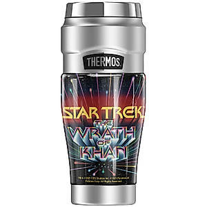 THERMOS Star Trek Wrath of Khan Logo STAINLESS KING Stainless Steel Travel Tumbler, Vacuum insulated & Double Wall, 16oz