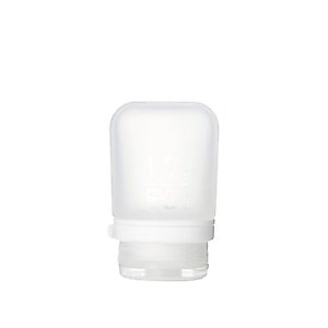humangear GoToob+ (Small) | Refillable Silicone Travel Bottle | Locking Lid | Food-Safe Material | Clear, Small (1.7 fl.oz; 53ml)