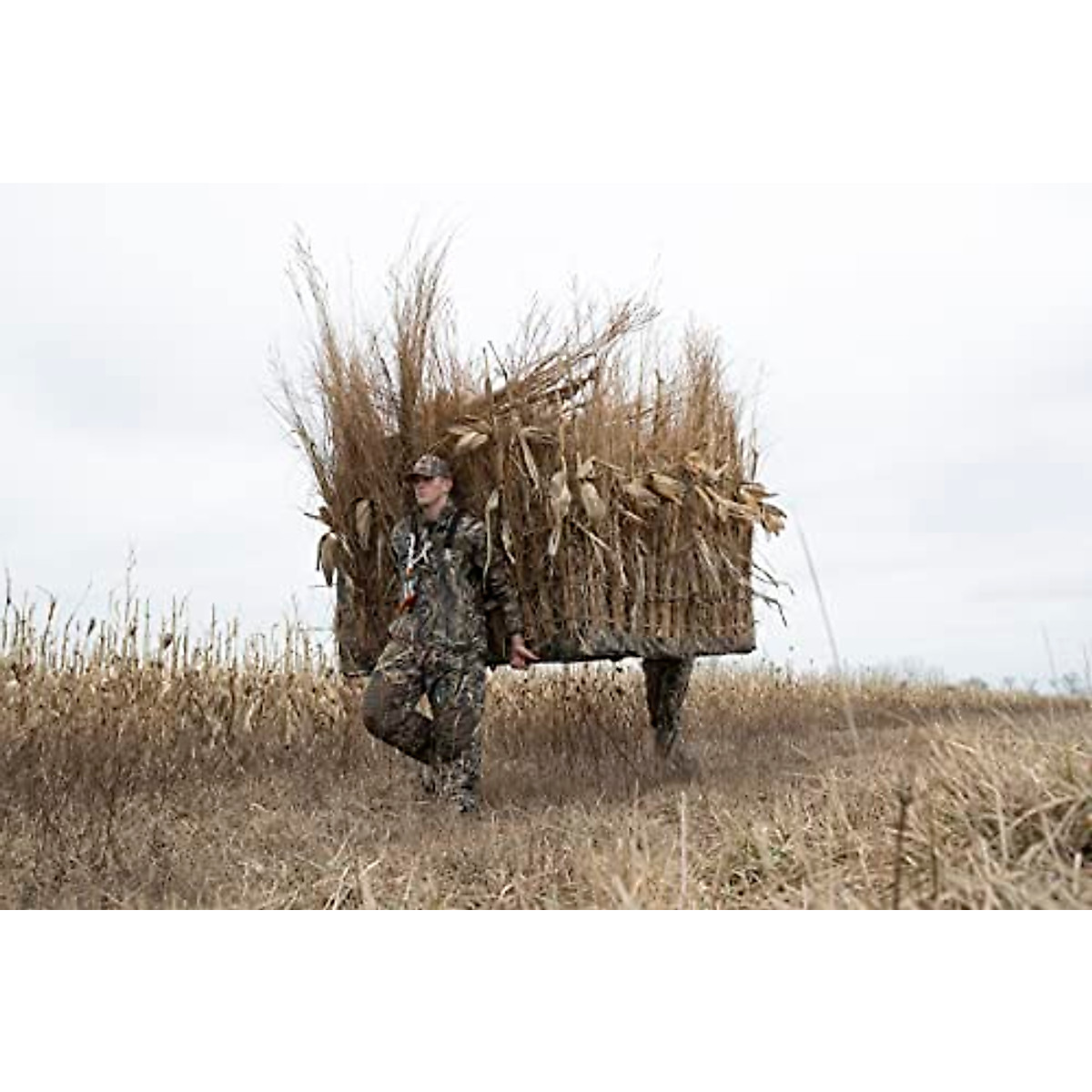 Avian-X G-Blind 4-Person Hunting Blind | Unique G-Shaped Frame Waterfowl Blind in Mossy Oak Shadow Grass Habitats Camo