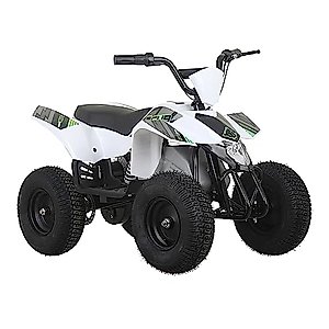 SYX MOTO ATV CUB Electric Mini Dirt Quad 4 Wheeler EPA Approved for kids up to 110lbs,BLACK