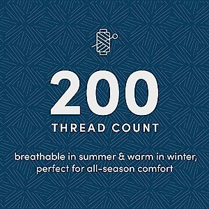 Amazon Aware Recycled Polyester and Cotton Blend Quilt, Twin/Twin XL, Pale Pink