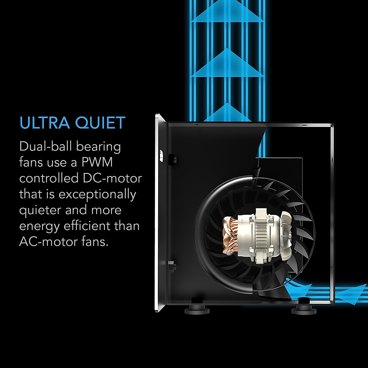 AC Infinity AIRBLAZE T14, Universal Fireplace Blower Fan Kit 14" with Temperature and Speed Controller, WiFi Integrated App Control, for Lennox, Hearth Glo, Majestic, Rotom