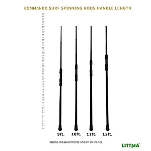 LITTMA—Surf Spinning Rod LITTMA Surf Rods Saltwater 12ft 9ft 10ft 11ft Graphite Surf Rod Surf Casting Rod Surf Fishing Rod Surf Rod Saltwater Surf Travel Rod Surf Rod Barra de Surf Surf Rod