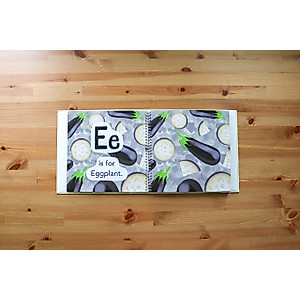 Baby Eats The Alphabet Scrapbook | First Foods Memory Book | Baby-Led Weaning Journal | Gender Neutral Baby Keepsake Album | Baby-Led Weaning Feeding Photo Book