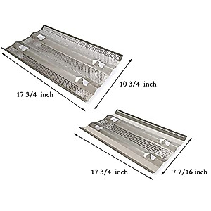 Htanch SN3531 (2-Pack) SN3551 (1-Pack) 16GA Stainless Steel Heat Plate for Fire Magic 15-S1S1N-A, 15-S2S1N-A, 25-S1S1N-62, 25-S1S1N-71, 25-S2S1N-62, 25-S2S1N-71