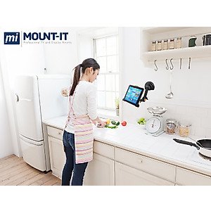 Mount-It! Universal Tablet Wall Mount for iPad | Kitchen Tablet Wall Mount | Tablet Stand for iPad, Galaxy Tab, Fire & 8.9-10.4 Inch Tablets (MI-1401)