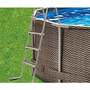 Summer Waves 14ft x 36in Wicker Metal Frame Pool Set
