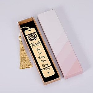 Teacher Gift Christmas Stocking Stuffers Thank You Gifts Bookmark Appreciation Gift for Teacher Mentor Employees Birthday Bookmark with Tassel for Friend Book Lover Coworker Graduation Leaving Present