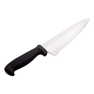 Mundial 5600 Series 10 in Bread or Sandwich Knife Serrated Edge, Black