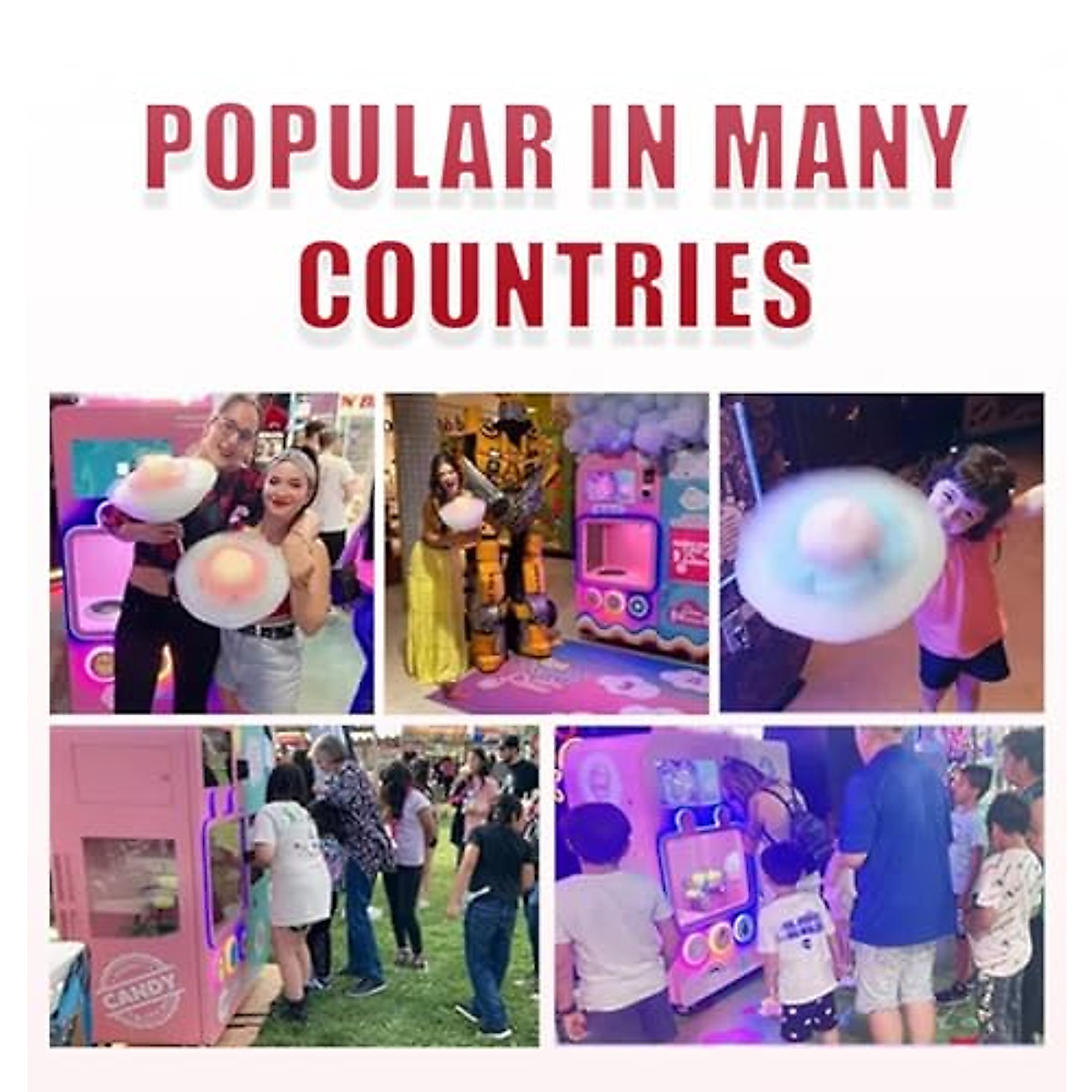 Cotton Candy Vending Machine Kc Certified High Capacity Cotton Candy Machine Industrial Cotton Candy Floss Machine