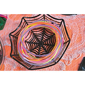 Plastic Spider Web Spiderweb Halloween Candy Bowls - 3 Piece Set