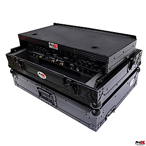 ProX Live Performance Gear XS-DDJSR2LTBL LED ATA Flight Case For Pioneer DDJ-SR2 DJ Controller with Laptop Shelf and LED - Black
