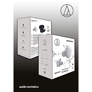 Audio-Technica ATH-SPORT7TWBK SonicSport Wireless In-Ear Headphones, Black