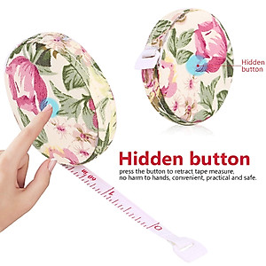 Haosie Measuring Retractable Ruler, 150cm/60in Body Tape Measure, Double Scale Body Fitness Measurement Tailor Sewing Craft Cloth Fabric Measuring Tapeline(#2)