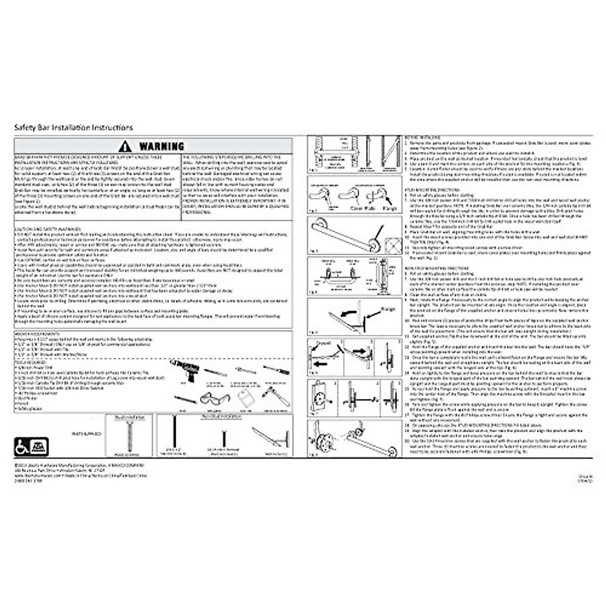 Delta Faucet 41612 Wall Mounted 12" Decorative Grab Bar in Polished Chrome