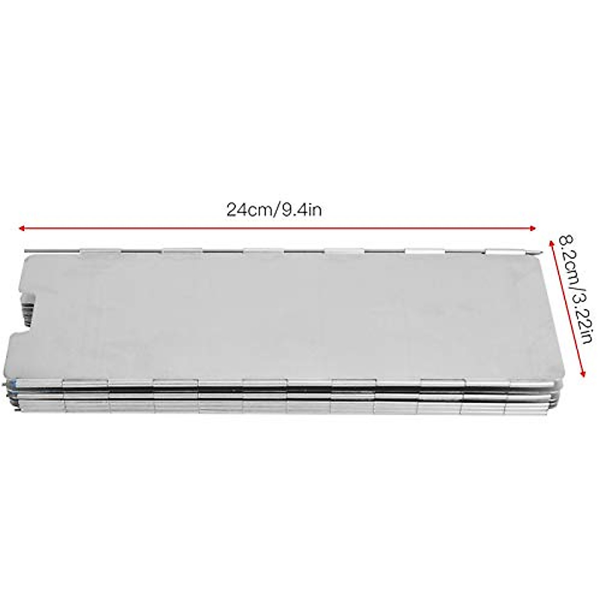 10 Pcs Outdoor Camping Gas Cooker Stove Wind screen Meet All You Needs Backpacking Camping for Other Outdoor Activities for Picnic Cooking(Silver)