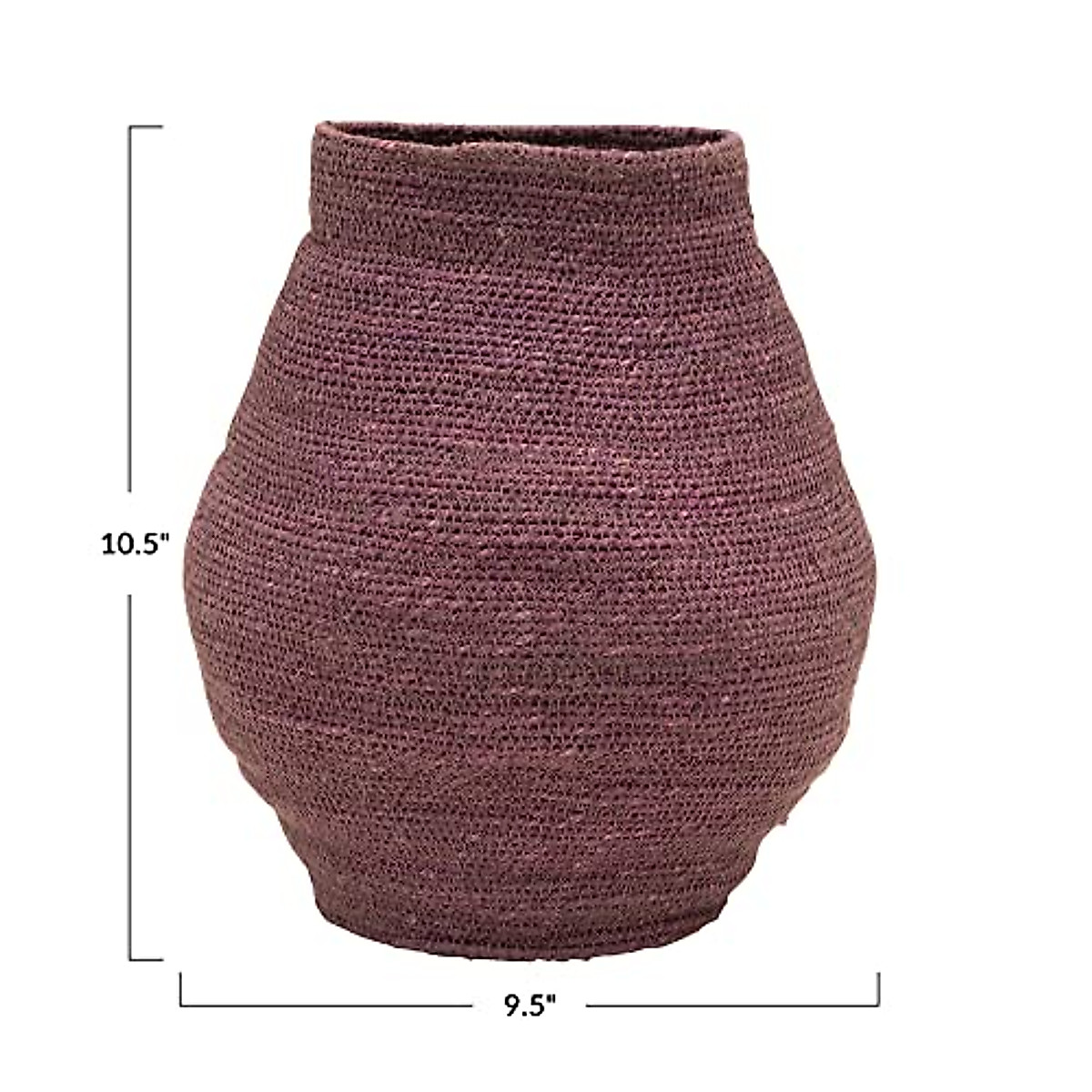 Bloomingville Hand-Woven Seagrass, Lilac Color Basket