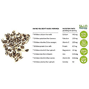 Organic Moringa Seeds | 1000 Seeds Approx.| Premium Quality | PKM1 Variety | Edible | Planting | Moringa Oleifera| Malunggay | Semillas De Moringa | Drumstick Tree | Non-GMO | Product from India
