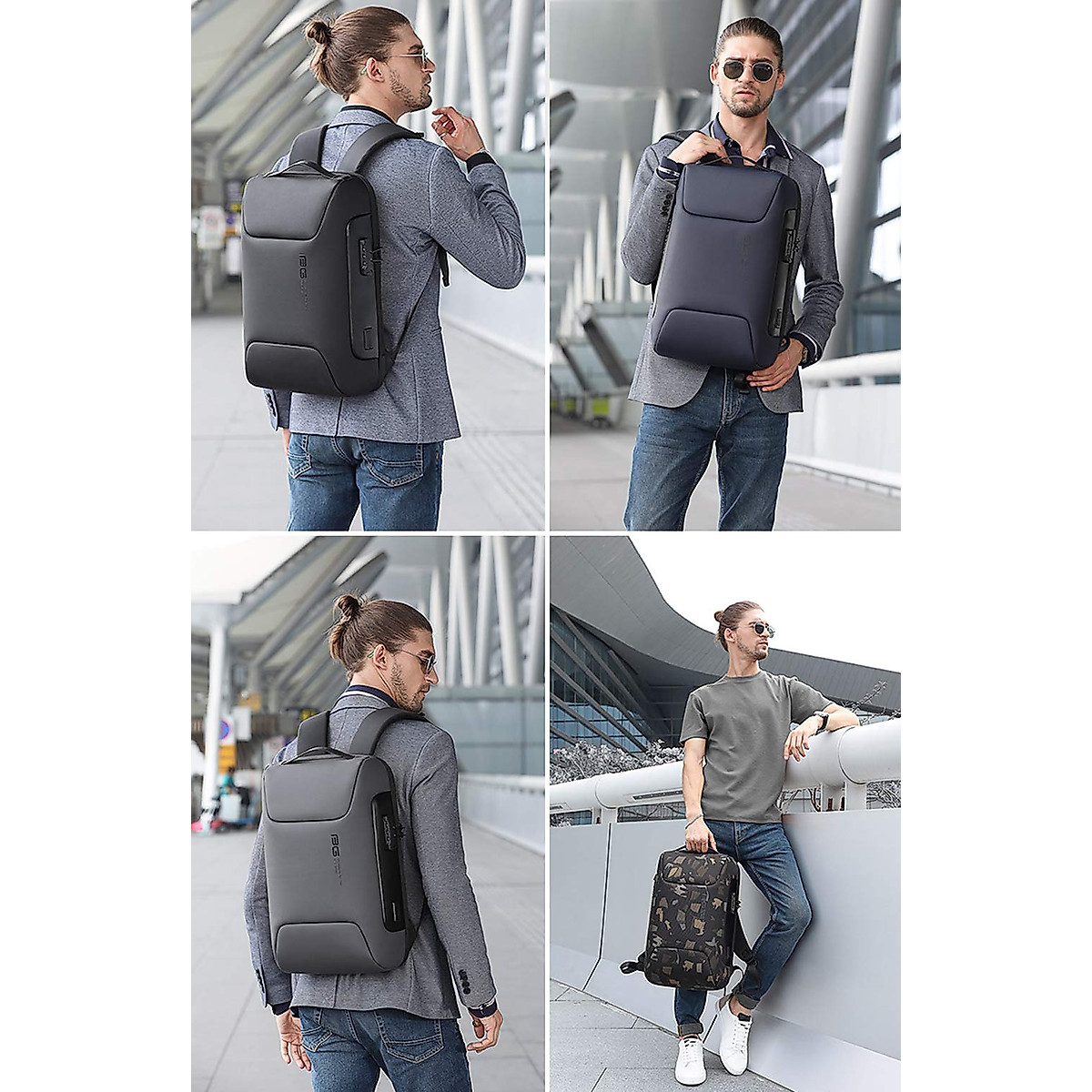 OZUKO Anti Theft Business Laptop Backpack Slim Durable Waterproof Computer Rucksack College School Bookbag for 15.6 inch