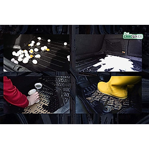 Croc Liner Floor Mats Front and Rear All Weather Custom Fit Floor Liner Compatible with Volvo S60 / 2011-2018 (Volvo S60 / 2011-2018 (not Compatible with Inscription Models)