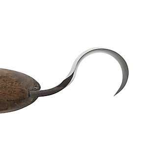 Narex 822104 Small Spoon Carving Hook Knife Right Hand 11/16 Inch Wide Tapered Blade Hardened to Hrc 61 822104