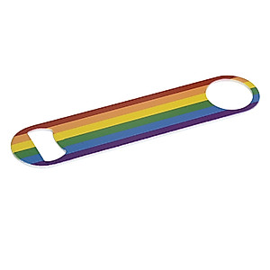 Rainbow Love Powder Coated Steel Bottle Opener