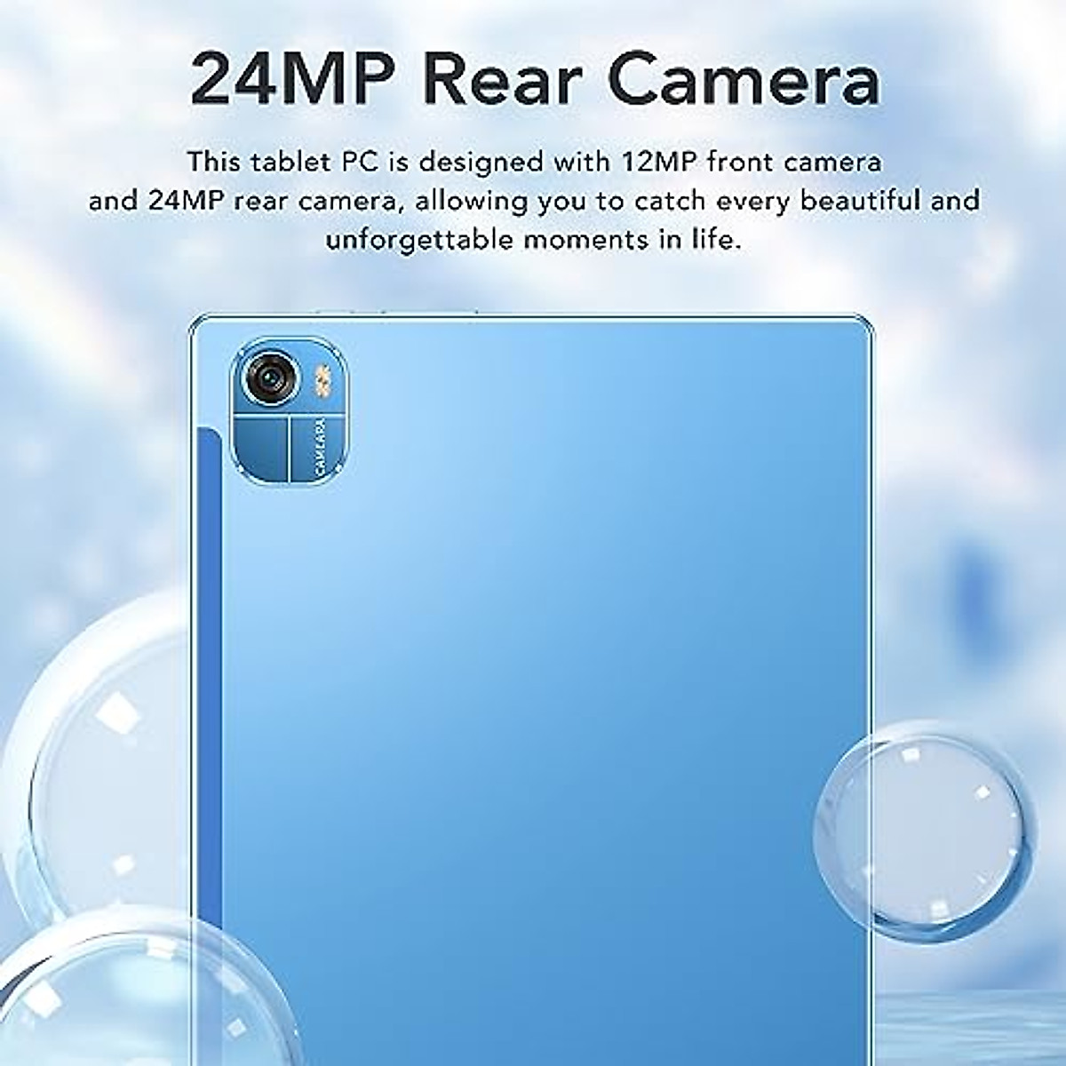 Acogedor 10.1 Inch 2 in 1 Tablet, Keyboard, 5G WiFi, 12GB RAM, 256GB ROM, 1920x1200 Res, Dual Cameras,11.0 (US Plug)