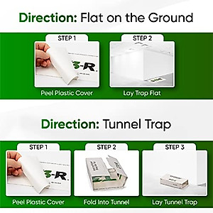 T3-R ​​Sticky Large Rat & Mice Glue Traps | Mouse and Insect Glue Boards | Disposable Non-Toxic Glue Traps for Mice and Rats | Peanut Butter Scent Sticky Traps (36 Pack)