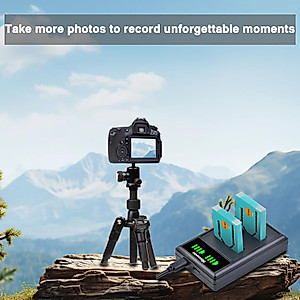 Hisewen NB-6L NB-6LH Batteries 2 Pack and Dual LED Battery Charger for Canon PowerShot SX530 HS,SX710 HS,SX700 HS, SX610 HS,SX600 HS,SX540 HS,SX510 HS, SX500 is,SX280 HS,D30,S90