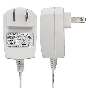 4VWIN AC Power Adapter Output 6V 500MA Wall Charger DC Adapter 5.5 x 2.1 mm DC Jack 4.9ft