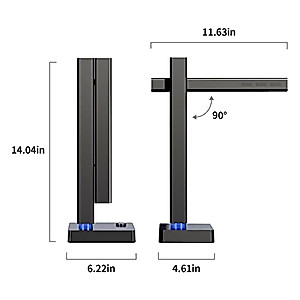 CZUR Shine800 Document Camera, 8MP Portable Document Scanner, OCR Multi-Language Recognition, USB Doc Camera for Live Demo, Web Conferencing, Remote Teaching - Mac OS/Windows